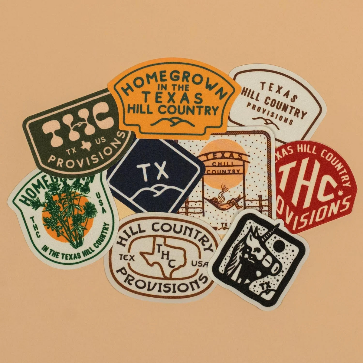 Hill Country Provisions Sticker Pack v2 – TheBudafulHiker